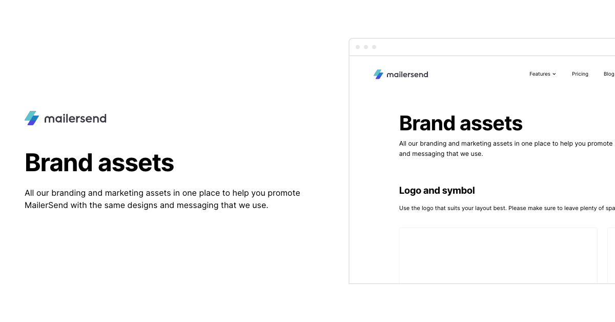 Brand Assets: Logos, Guidelines, and More - MailerSend