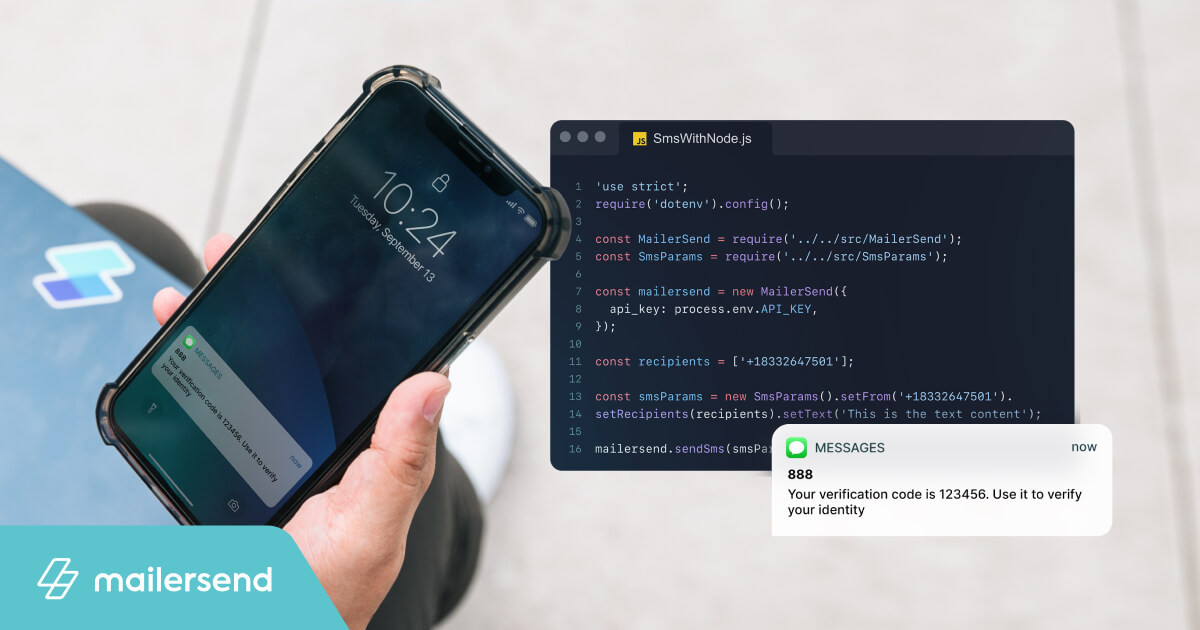 How to Send SMS With Node.js (With Code Examples) - MailerSend How to Send SMS With Node.js (With Code Examples) - MailerSend