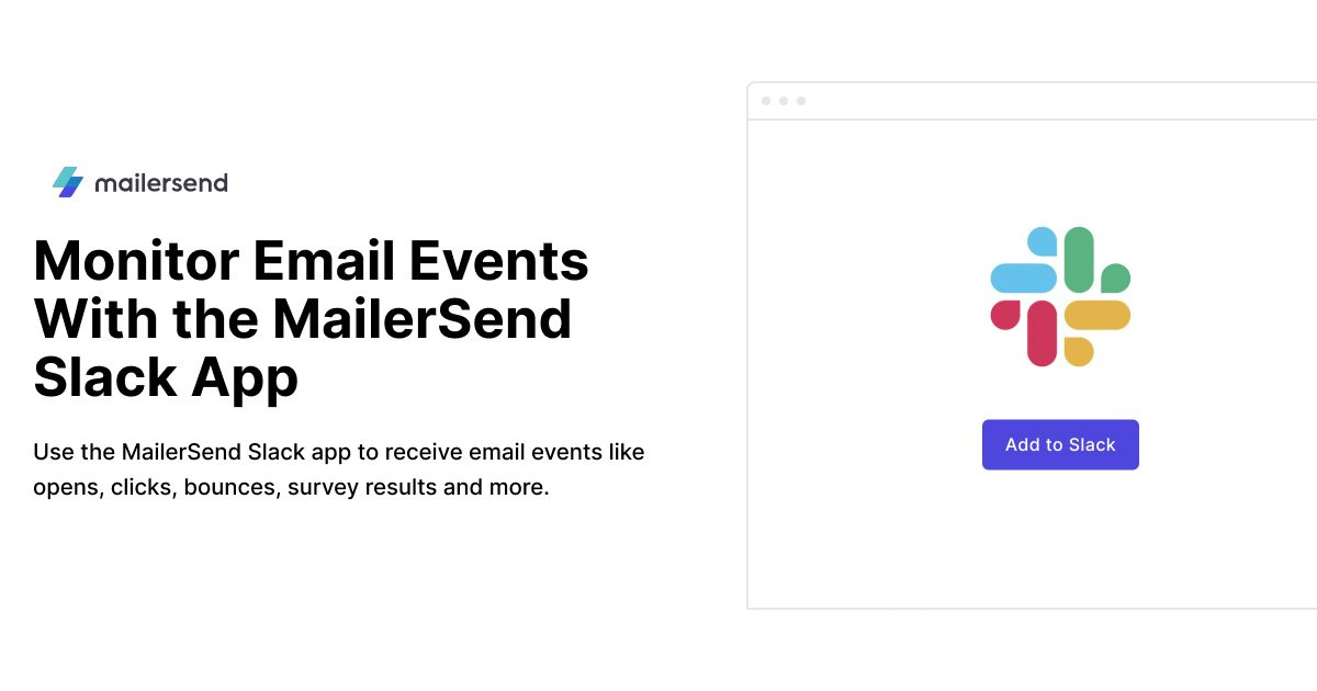 Monitor Email Events With the MailerSend Slack App - MailerSend