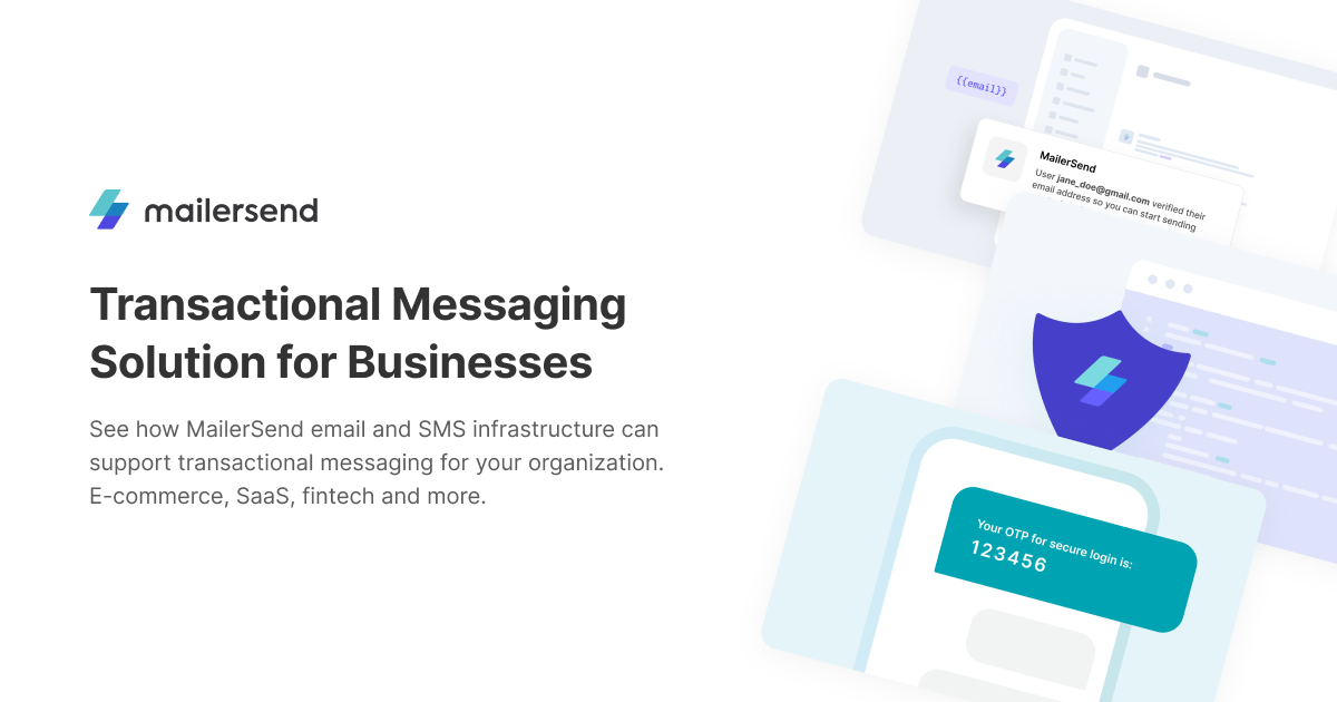 Transactional Messaging Solution for Businesses - MailerSend